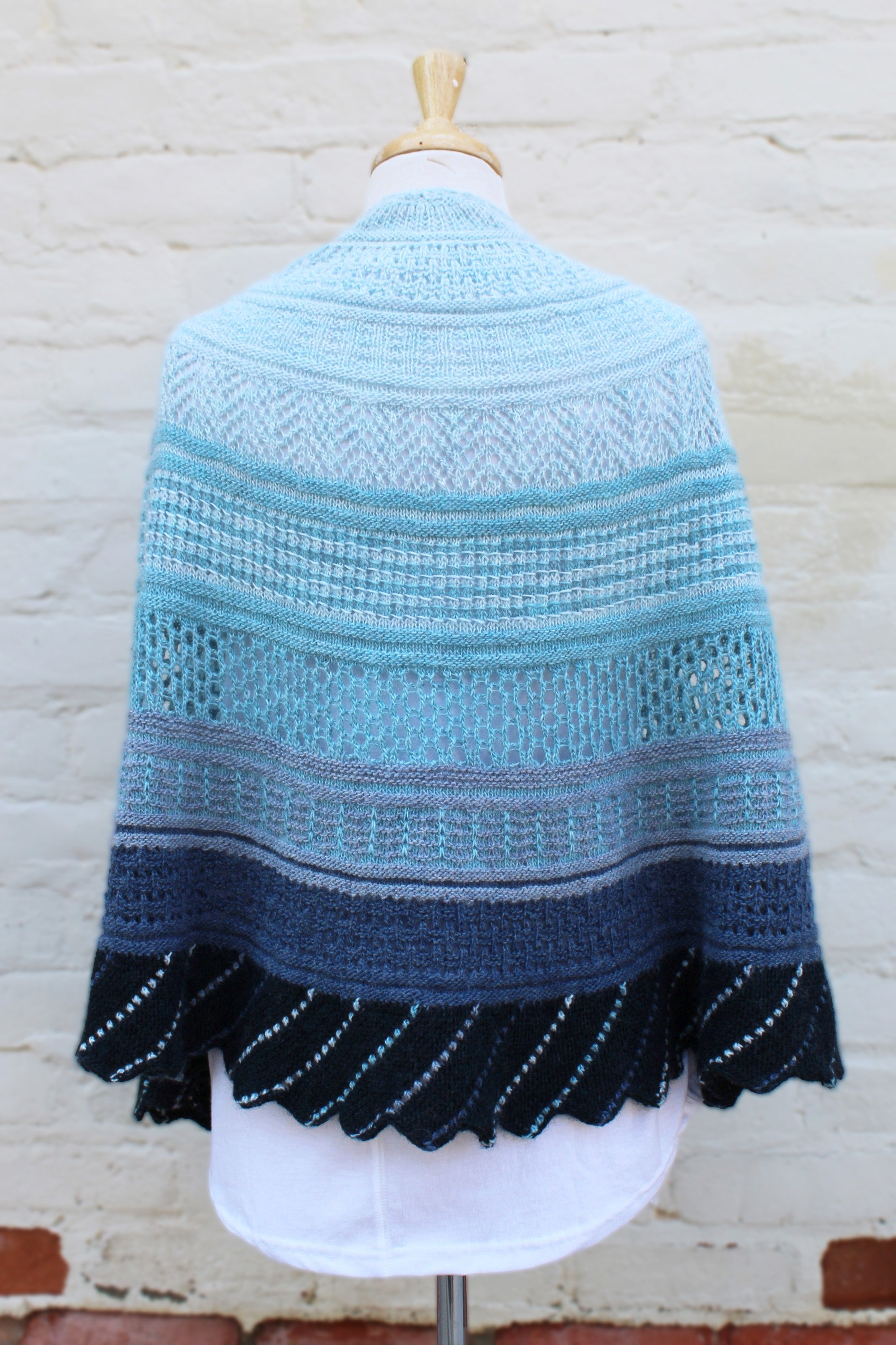 Glittering Snowscape Shawl Kit – Spun