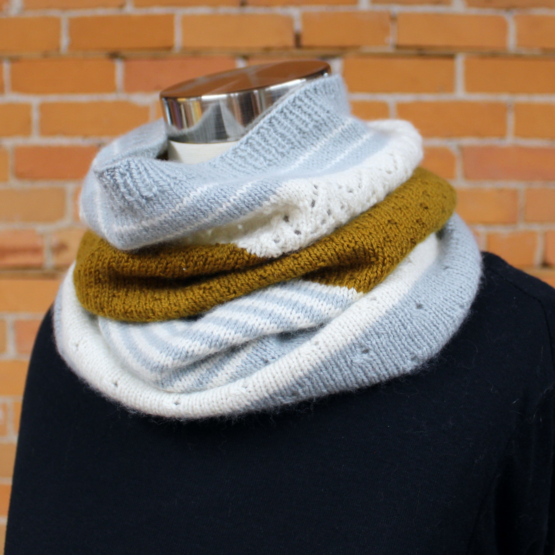 3 Color Soft-as-Cashmere Cowl Kit, Woolfolk Tynd – Spun